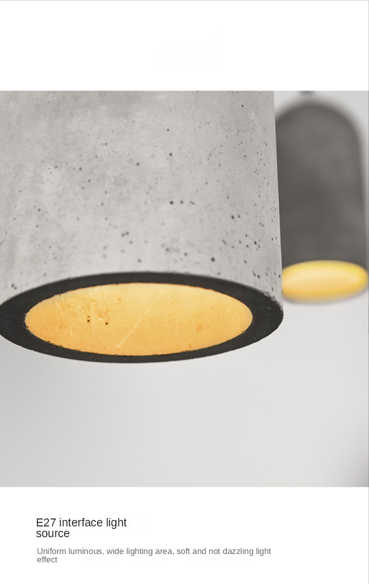 Cement LED Pendant Hanging Lamp Lights - Lofti.City